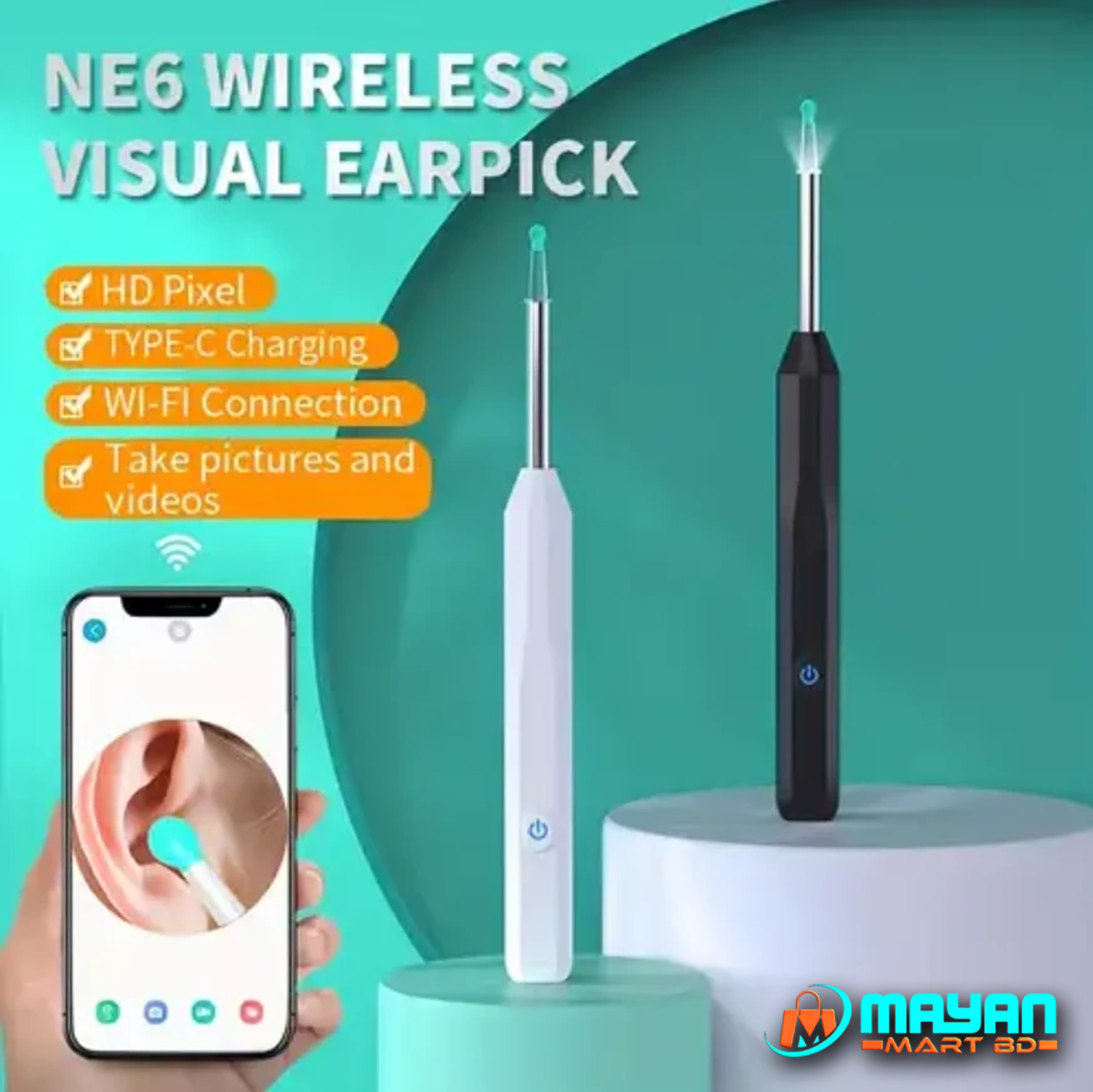 Wireless Visual Earpic - Mayan Mart BD